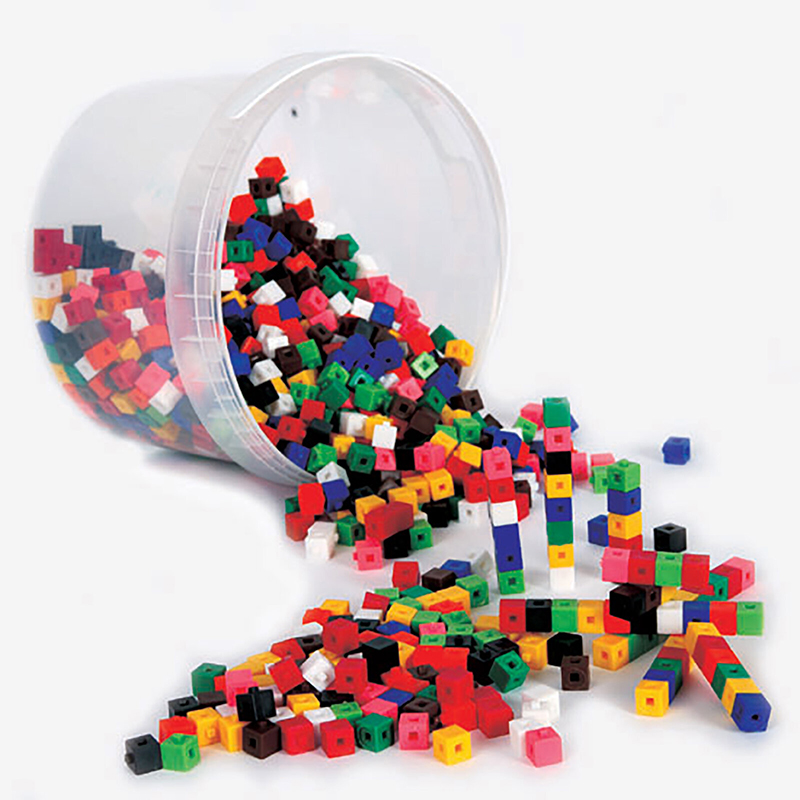 Colored plastic cubes store